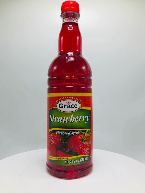 GRACE STRAWBERRY SYRUP 750 ML — Tropical Sun Supermarket